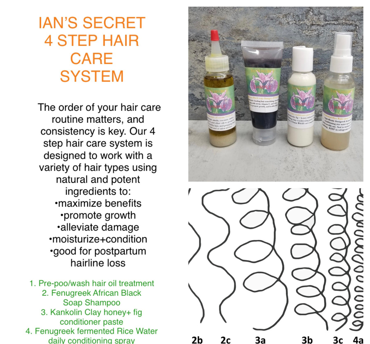 4 STEP+ALL HAIR care systems and sample kits – Myrtle&Flossie